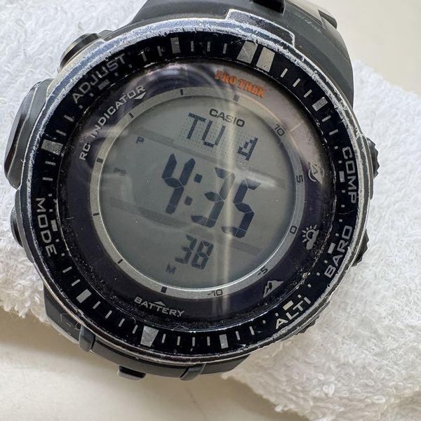 CASIO PROTREK PRW-3000 Solar Radio-Controlled Triple Sensor Watch Japan ...
