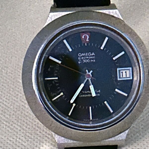 BIG SALE Omega Seamaster Electronic f300 Chronometer Black Watch. Omega ...