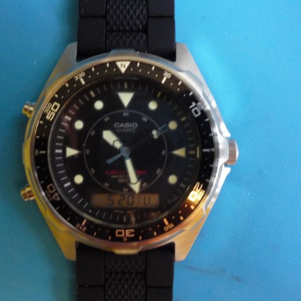 **MINT CONDITION**Vintage Casio Analog Digital Model 2701 Black Dial ...