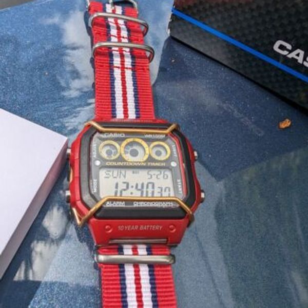 Casio AE1300 illuminator digital display custom | WatchCharts Marketplace