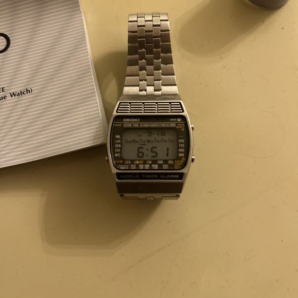 Seiko A239-5000 World Time Alarm digital watch 1978 With Original Seko ...