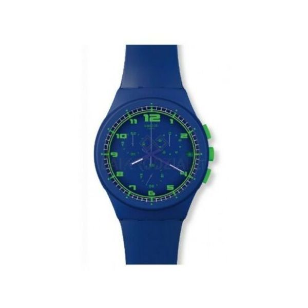 Swatch Blue C Chrono Blue Dial Silicone Men's Watch SUSN400 ...