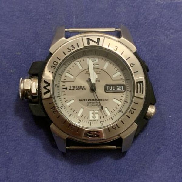 Seiko 5 Sports Map Meter Automatic Watch 43mm Case No Band SKZ221K1 ...