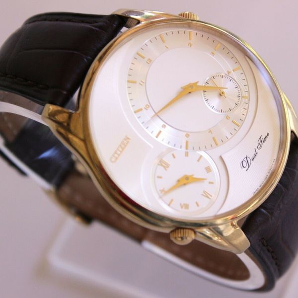 Citizen OXY Dual Time Men's Watch 104V-S019664 - Large Pearl Face ...