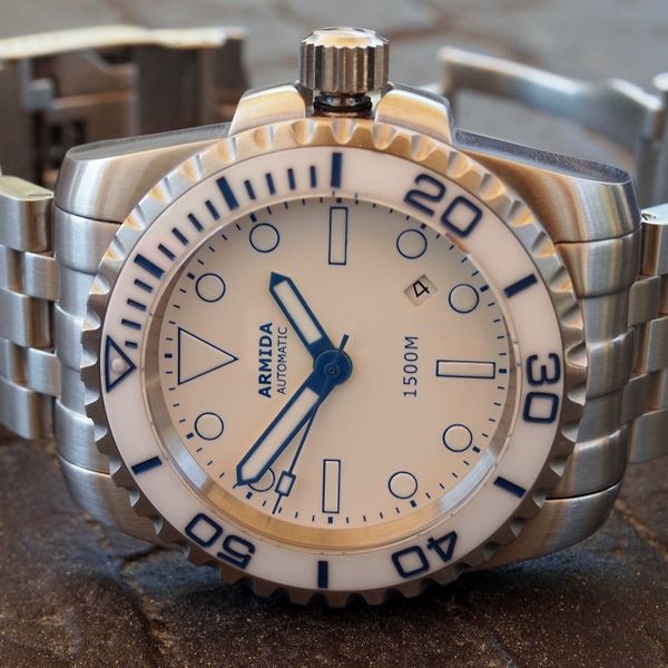 SOLD: Armida A3, White dial and bezel | WatchCharts Marketplace