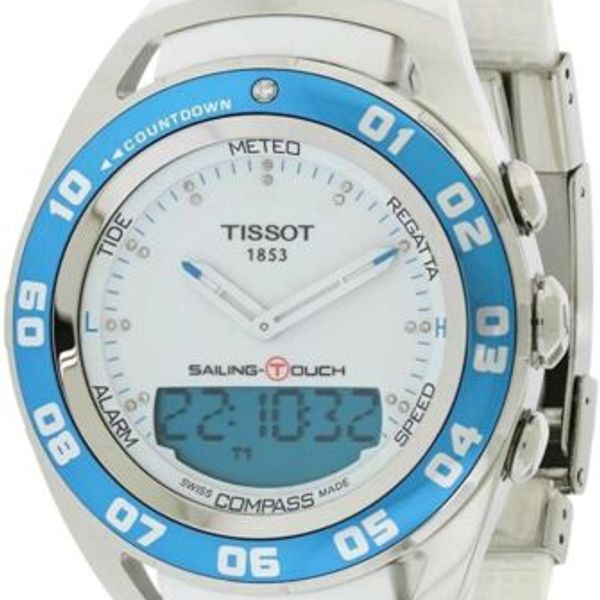 Tissot T-Touch Sailing Saffire Perpetual Men's Smart Watch T056.420.27 ...