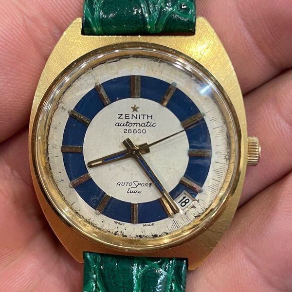 ZENITH AUTOSPORT LUXE SWISS MADE CAL 2562PC MENS WATCH 36mm RARE ...