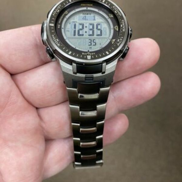 CASIO PROTREK TITANIUM WATCH JAPAN VERSION PRW-3000T-7 3414P*JA PREOWNED | WatchCharts