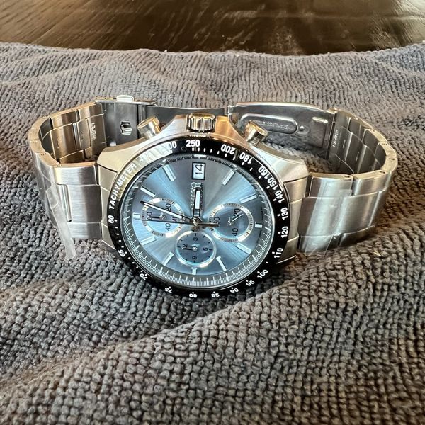 SEIKO SBTR029 Chronograph Stainless Steel Watch Blue Dial 39.8mm ...