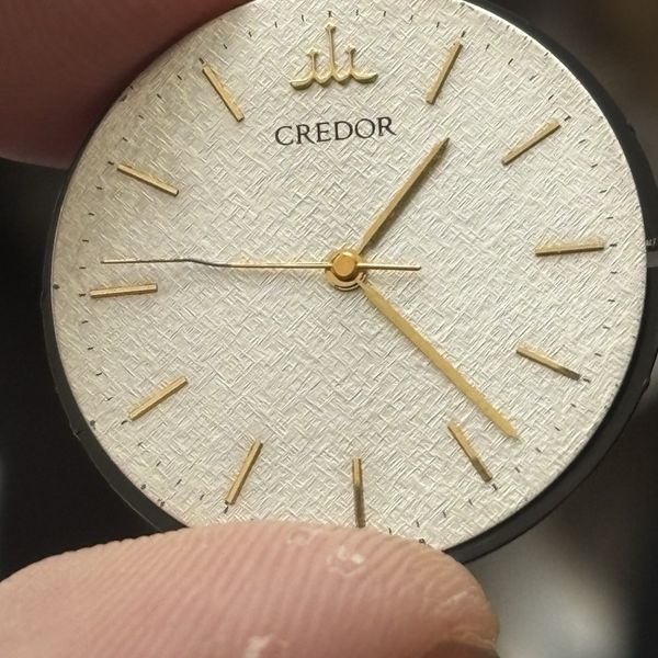 Seiko Credor Mesh Bracelet & Movement Quartz Working Movement Broken ...