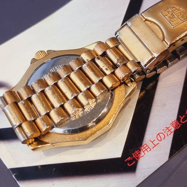 Tag Heuer 3000 Rare Fully Gold Plated Mid Size With Original Bracelet ...