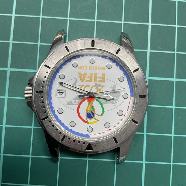 SEIKO 7N42-0AH0 QUARTZ FIFA WORLD CUP 2002 STAINLESS MENS WATCH JG1 ...