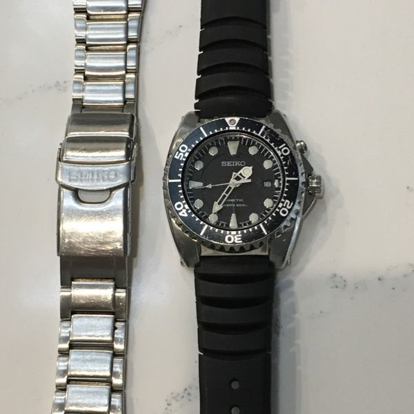SOLD Seiko Big Freakin Kinetic aka the BFK on bracelet and rubber ...