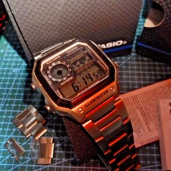 Casio World Time Illuminator 3299 AE-1200WH Wristwatch | WatchCharts ...