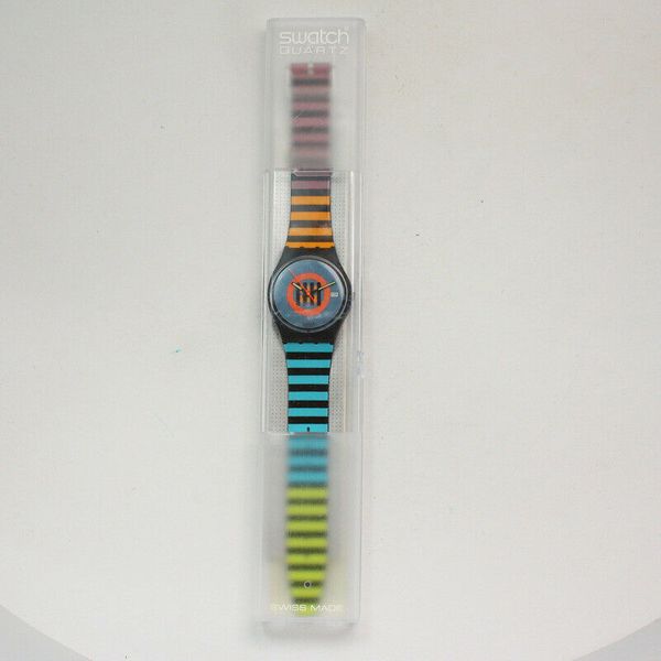 Swatch Coral Gables GB 407 Quartz Wristwatch 1988 - Date - NEW ...