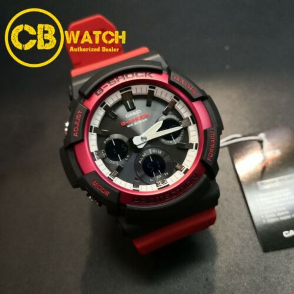 Casio GAS-100RB-1A G-Shock RED & BLACK Series Special Color Model Watch ...