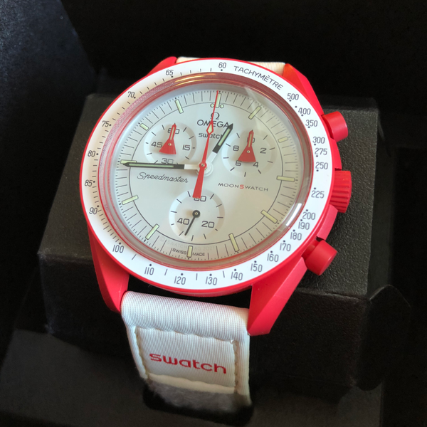 Omega x Swatch: Mission to MARS Moonswatch Authentic With Receipt ...