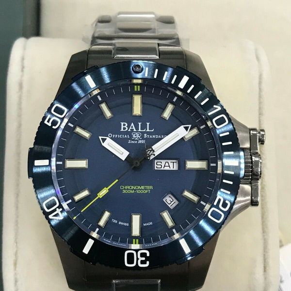 AUTHORIZED DEALER BALL Engineer Hydrocarbon Submarine Warfare Blue Dial ...