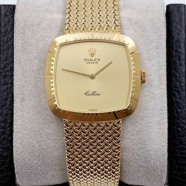Rolex Cellini 4084 Champagne Dial 18K Yellow Gold | WatchCharts