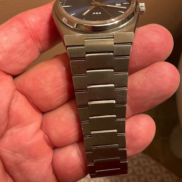 TISSOT SWISS MADE PRX T137410A BLUE DIAL SAPPHIRE CRYSTAL 40MM BOX AND ...