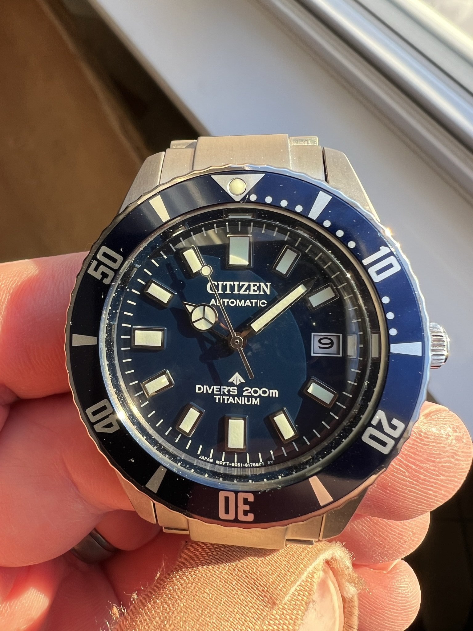 [$630 USD] Citizen Promaster Diver Titanium Blue Automatic - Like New ...