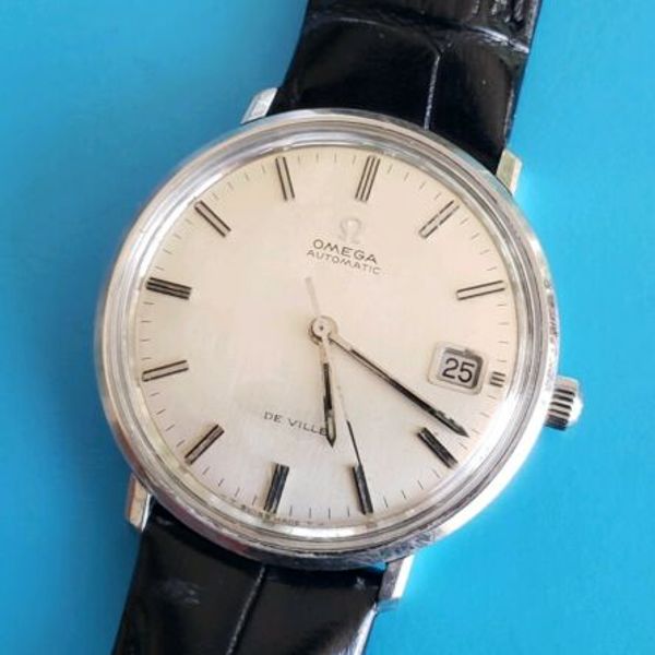Omega Deville Automatic tool 106 Ref 165033 Mens 34mm SS Vintage Date ...