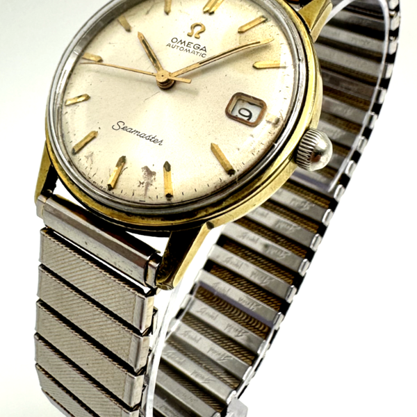 Omega Seamaster Ref 166.002 34 mm Gold Plated Automatic Men's Wrist ...