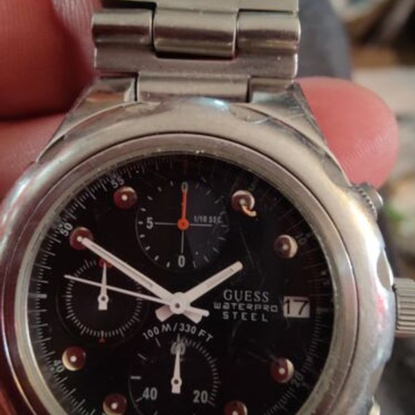 Guess Waterpro 100M/330FT Mens Wrist Watch G13031G | WatchCharts ...