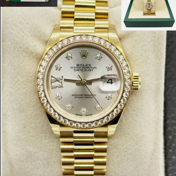 Rolex President 279138RBR Diamonds 18K Gold 28mm Star Shape Dial New ...