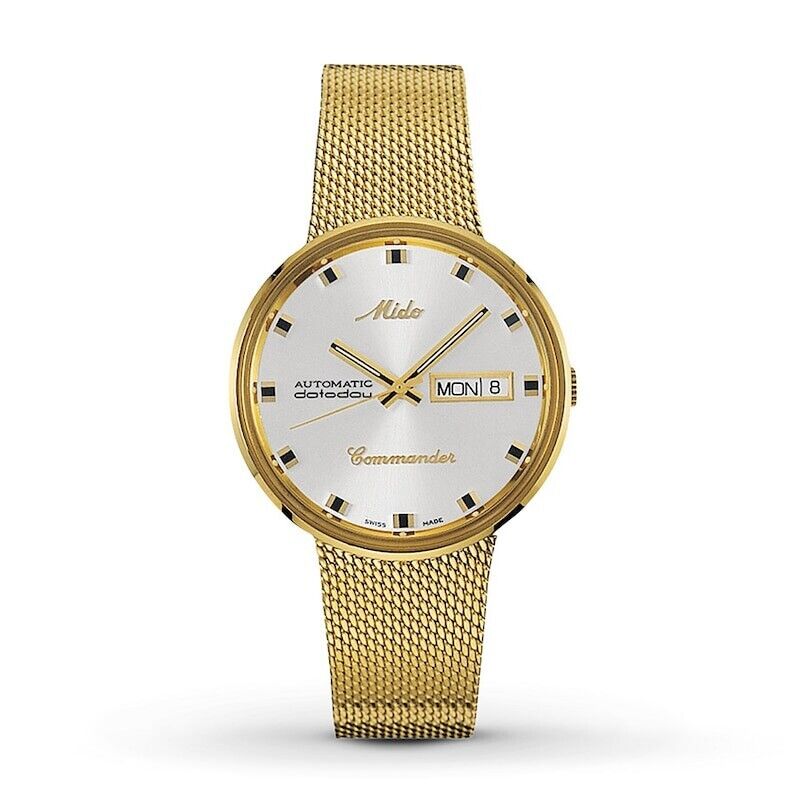Mido Commander 1959 Yellow Gold (M8429.3.21.13) Market Price | WatchCharts