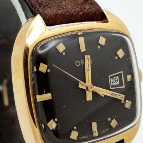 Vintage ORIS Gold Plated Watch With Original Box | WatchCharts Marketplace