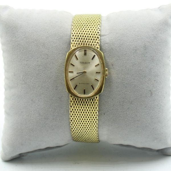 Vintage TISSOT Stylist Swiss Made Gold Toned Mechanical Wristwatch ...
