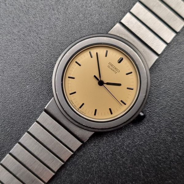 Seiko Avenue May 1985 7431-6130 Yellow Vintage JDM Quartz Dial Rare ...