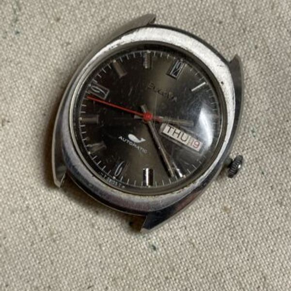 Vintage Bulova Sea King Whale N2 Mens Automatic SS Watch For Parts ...