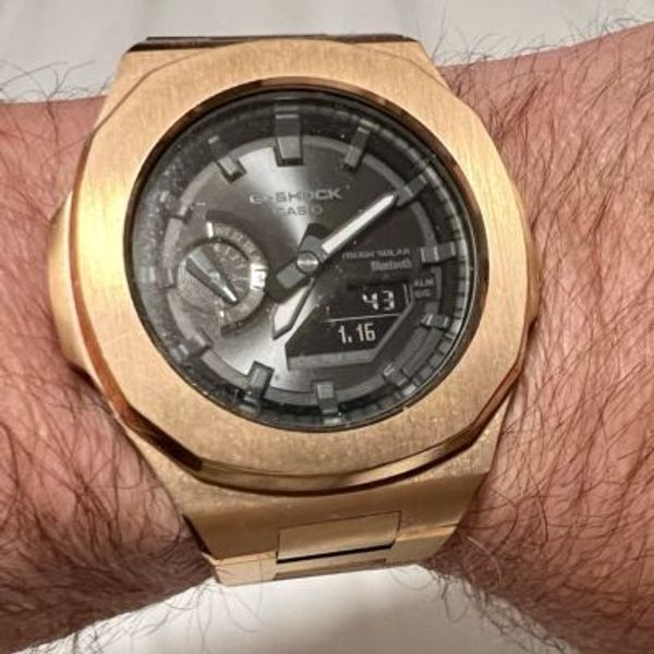 Casio G-Shock GA-B2100-3AJF Rose Gold Stainless Nautilus MOD ...