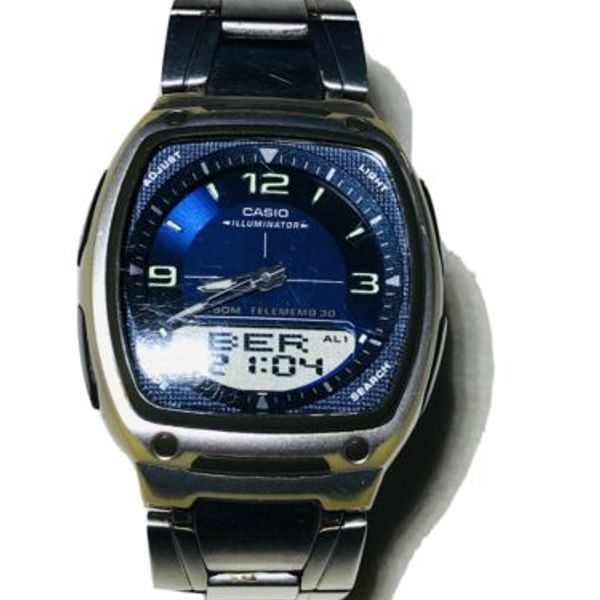 Casio Illuminator 2747 AW81 World Time Digital Analogue Watch Alarm ...