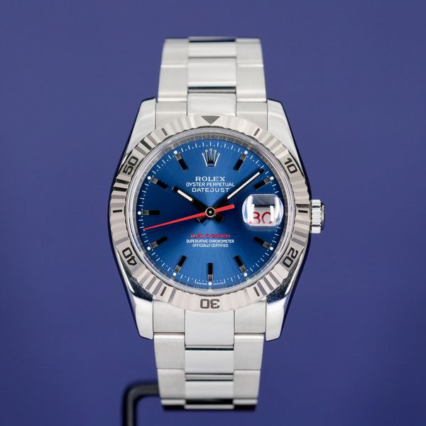 [WTS] 2004 Rolex Datejust Turn-o-Graph Blue Dial 116264 with Papers ...