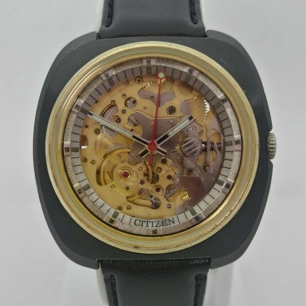 Vintage 70's Citizen Skeleton 25 Jewels Automatic Japan Made Men's ...