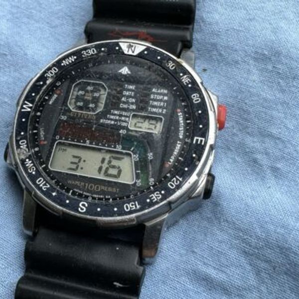 Vintage Citizen Windsurfer Diver Menâ s Watch D060 Serial Number ...