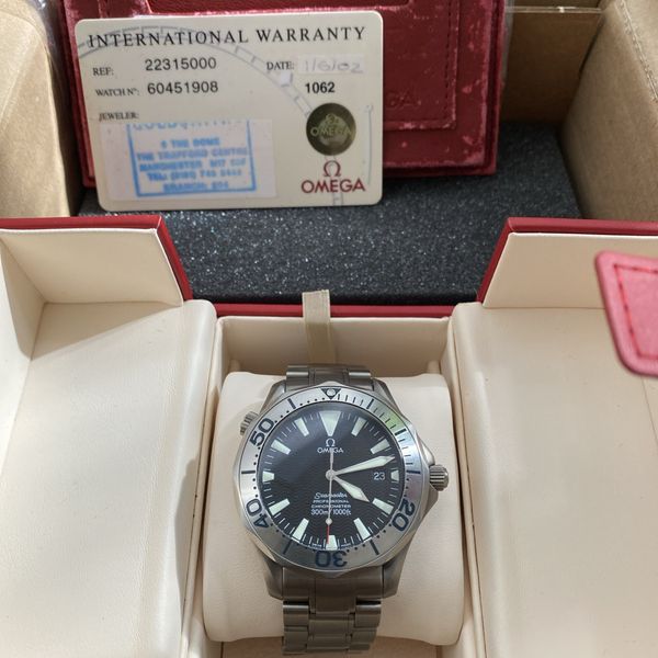 OMEGA SEAMASTER 300 TITANIUM WATCH 2231.50.00 Classic 2002 Omega ...