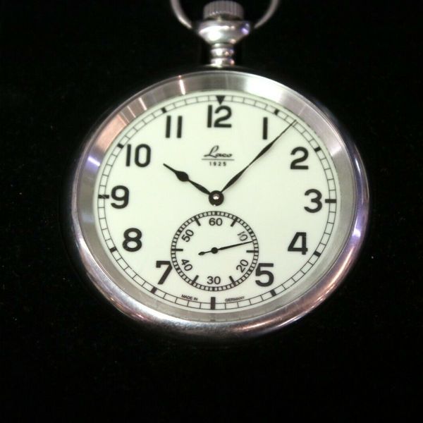 LACO 1925 POCKET WATCH NAVY WILHELMSHAVEN 861205 With Original Case ...