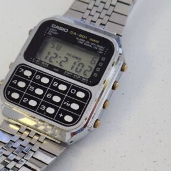 VINTAGE CASIO DIGITAL INVADERS GAME CALCULATOR WATCH CA-901 MADE IN ...