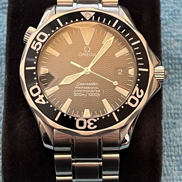 Mens Omega Seamaster Professional Chronometer 300M Black Wave Dial 41MM 2254.50 | WatchCharts ...