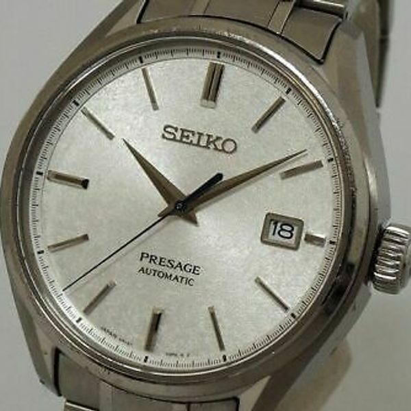 Seiko Presage SARX055 Washi Silver Dial Automatic watch working 40mm 16 ...