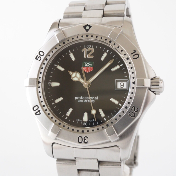 TAG Heuer 2000 WK1110-0 Quartz Black Dial Professional 200m Men's | WatchCharts Marketplace