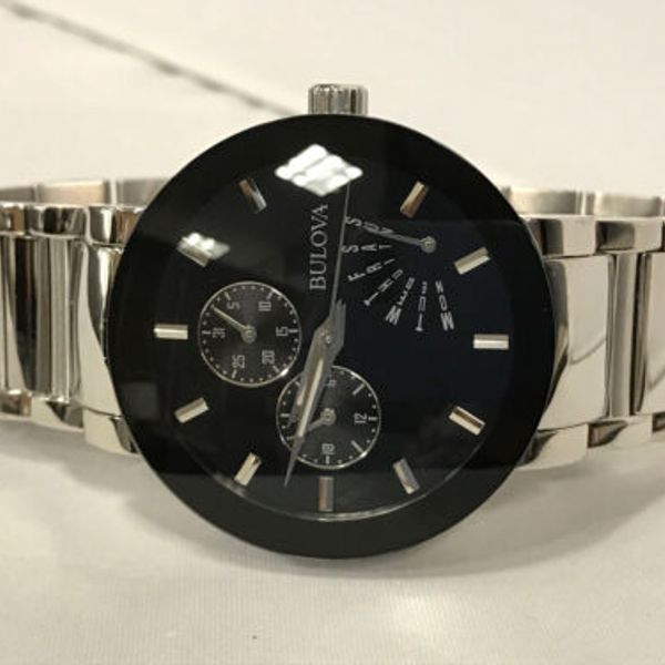 Bulova Men's Futuro Retrograde Date Stainless Steel Watch - 96C105 MSRP ...