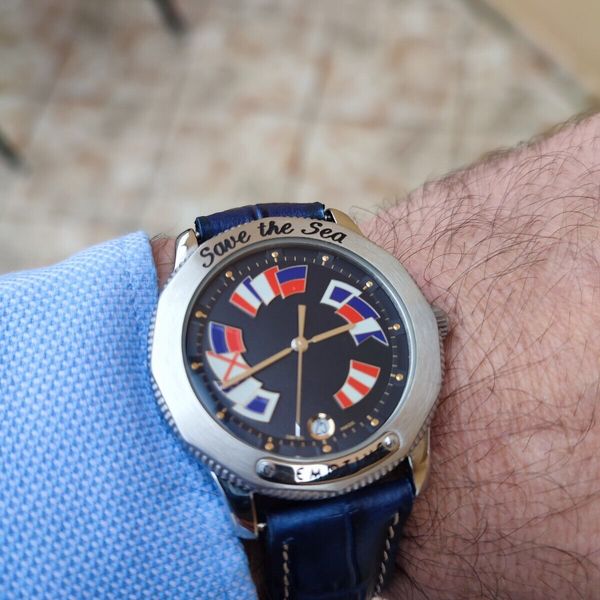 CORUM Memo Time Save The Sea Quartz Watch | WatchCharts Marketplace
