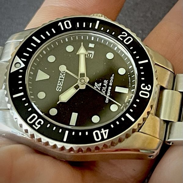 Seiko 38mm Prospex Solar Quartz Diver 10-Month Power | WatchCharts ...