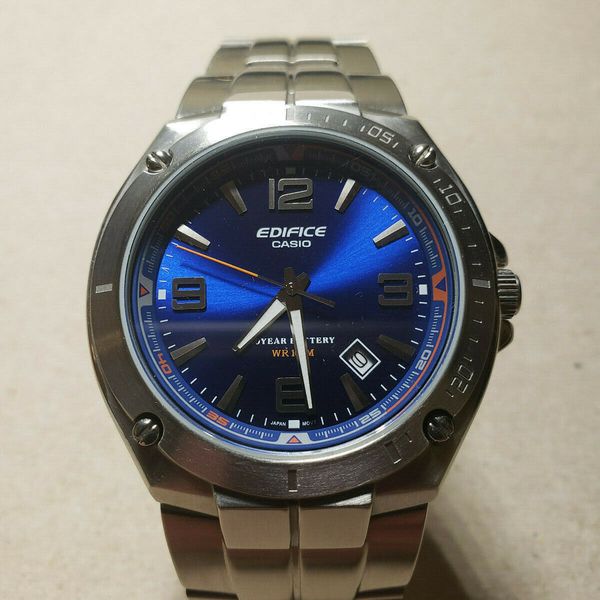 Casio Edifice EF-126 Blue Face | WatchCharts Marketplace