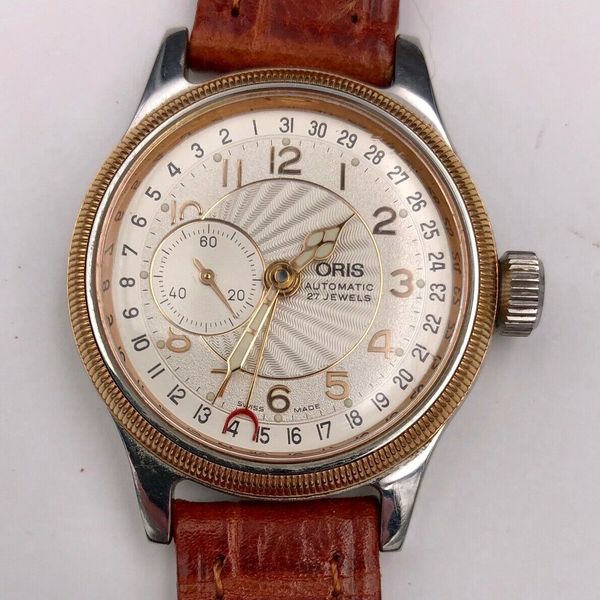 ORIS 7462 640 Pointer Date 27j Automatic Unisex Wristwatch W/Band ...